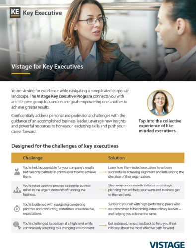 Key Executive Program | Vistage