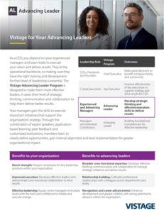 Advancing Leader Program | Vistage
