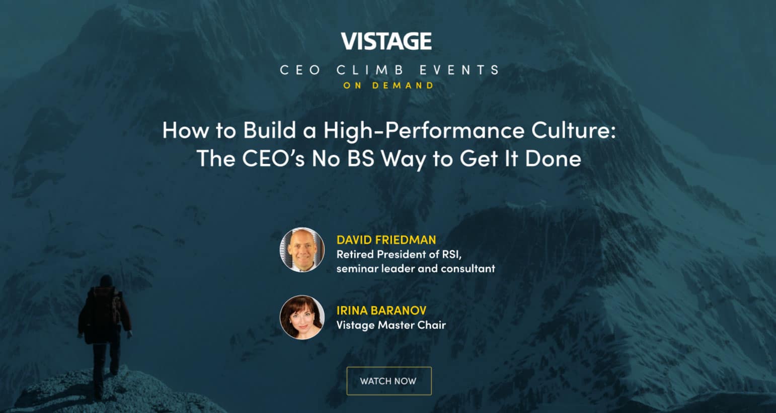 Climb Events On Demand: High-Performance Culture | Vistage